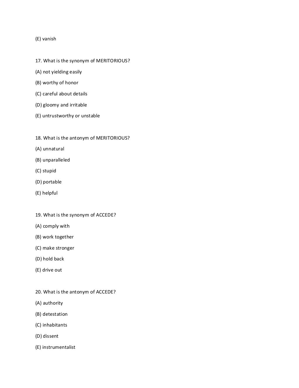 Top 50 Gre Words | PDF