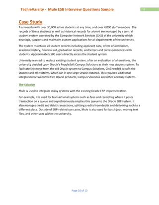 Top 50 MuleSoft interview questions | PDF | Programming Languages | Computing