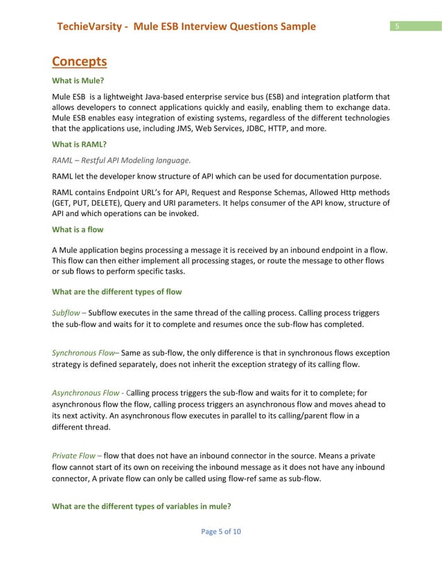 Top 50 MuleSoft interview questions | PDF | Programming Languages | Computing