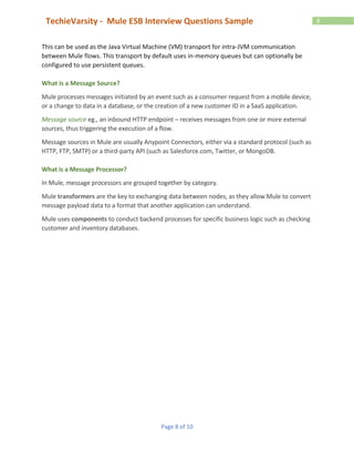 Top 50 MuleSoft interview questions | PDF | Programming Languages | Computing
