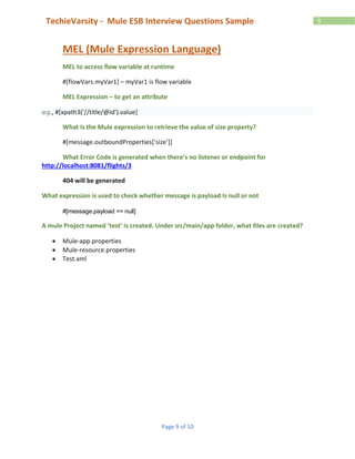 Top 50 MuleSoft interview questions | PDF | Programming Languages | Computing