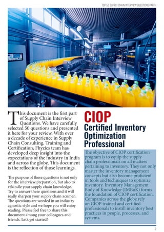 Top 50 scm interview questions part 1-201205 | PDF