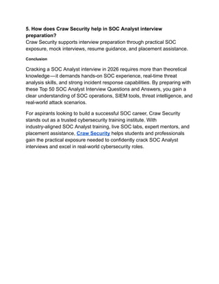 Top 50 SOC Analyst Interview Questions and Answers (2026 Updated) (1).pdf