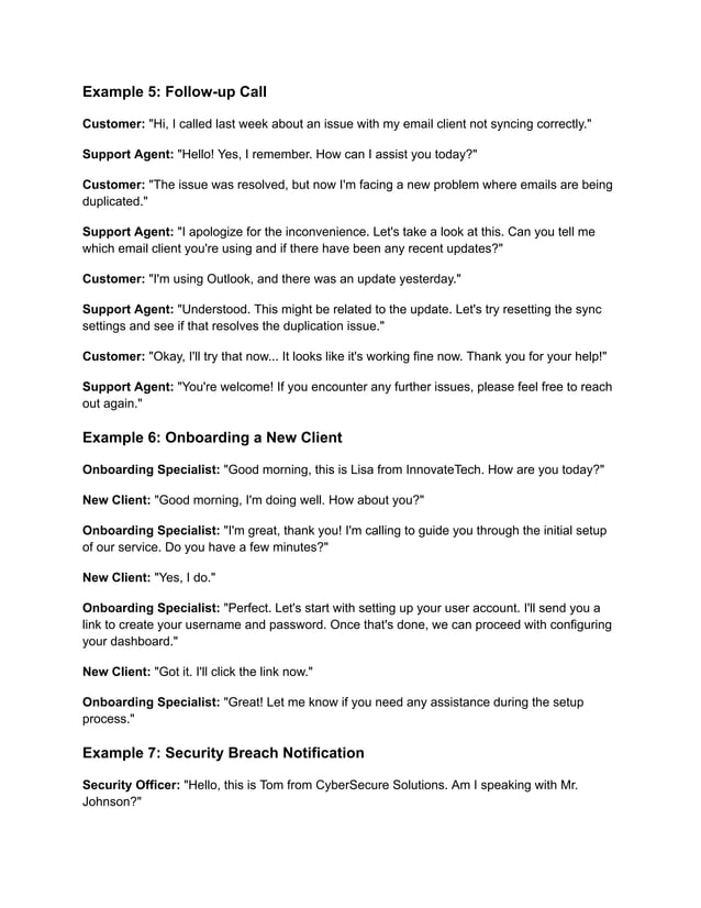 Top 50 Telephone Conversation Sample Examples For IT Industries.pdf