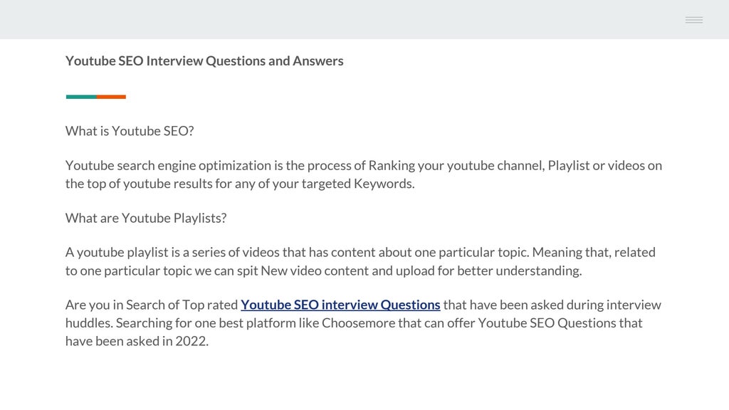 Top 50 YouTube SEO Interview Questions & Answers 2022.pptx