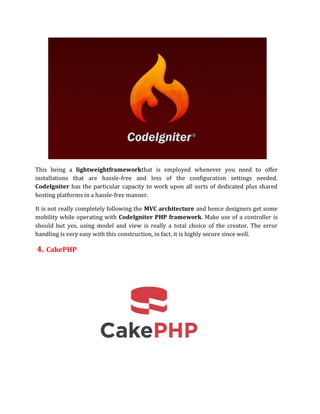 Top 5 advanced php framework in 2018 | PDF