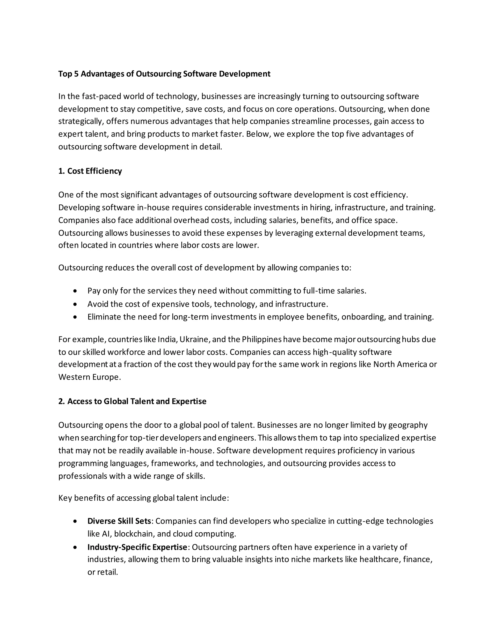 Top 5 Advantages of Outsourcing Software Development.pdf