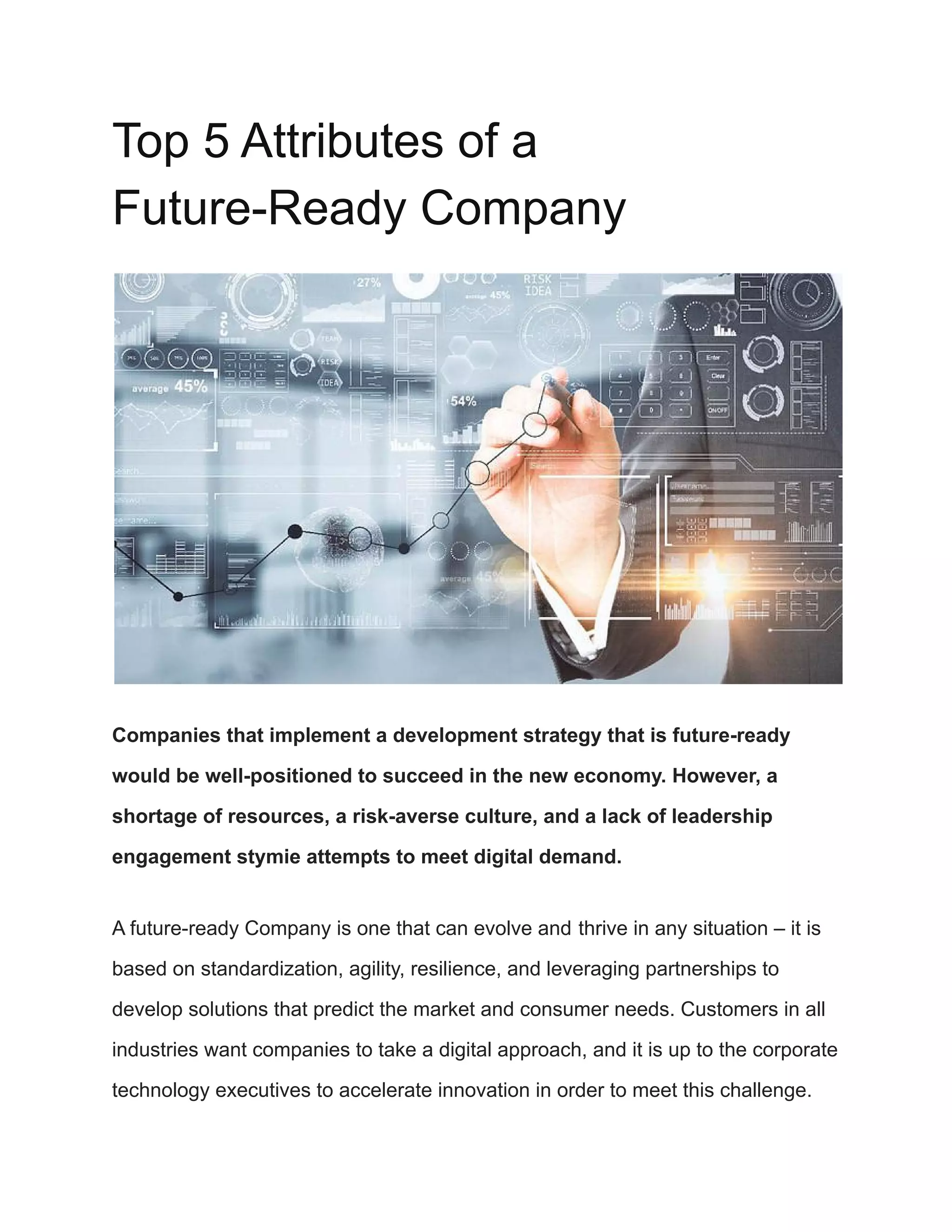 Top 5 attributes of a future ready company | PDF