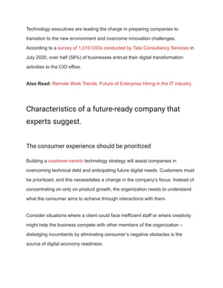 Top 5 attributes of a future ready company | PDF