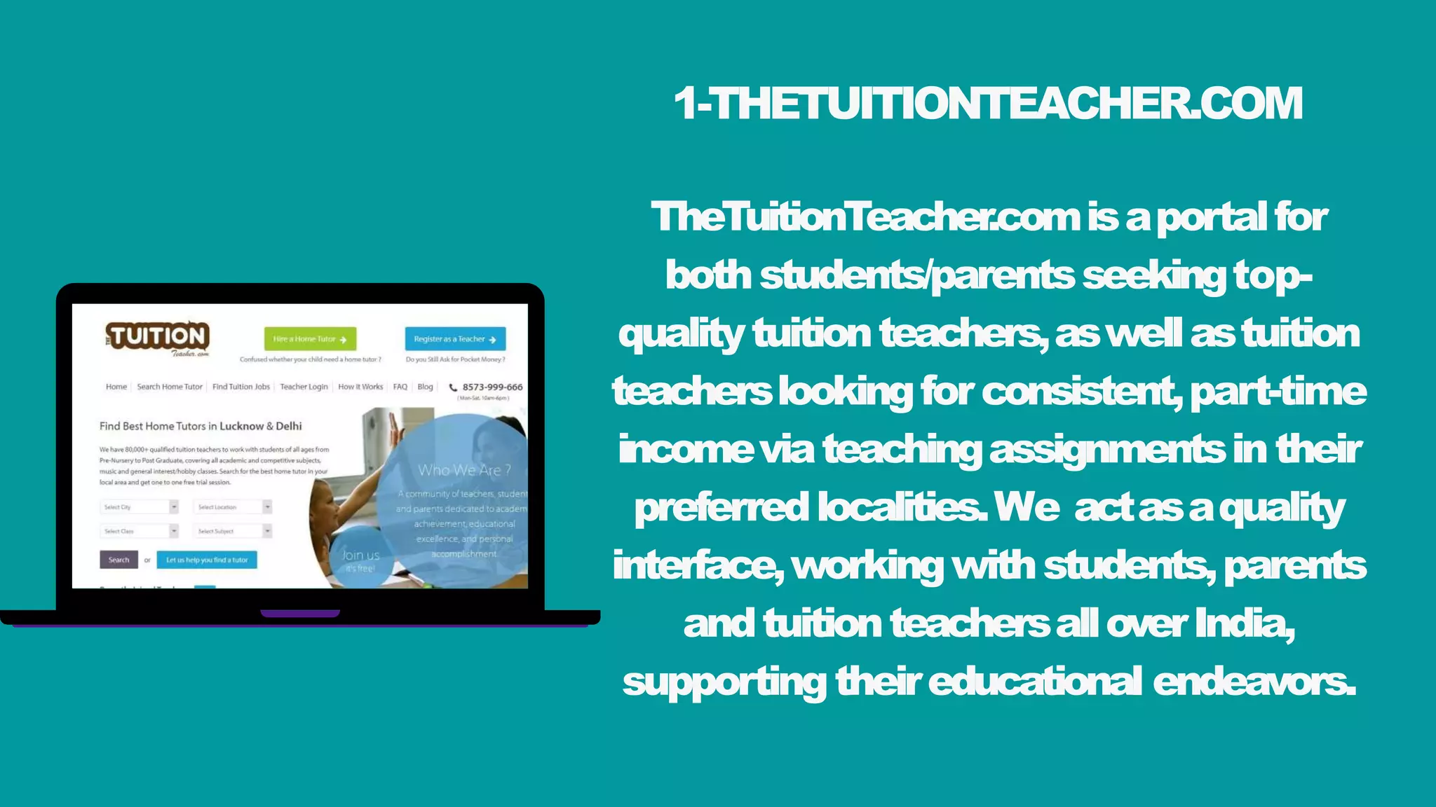 Top 5 awesome private tutor websites | PPTX