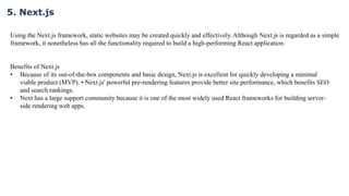 Top 5 backend frameworks for web development in.pptx