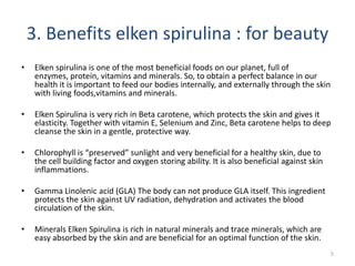 Top 5 benefits elken spirulina | PPTX | Healthy Cooking and Eating ...