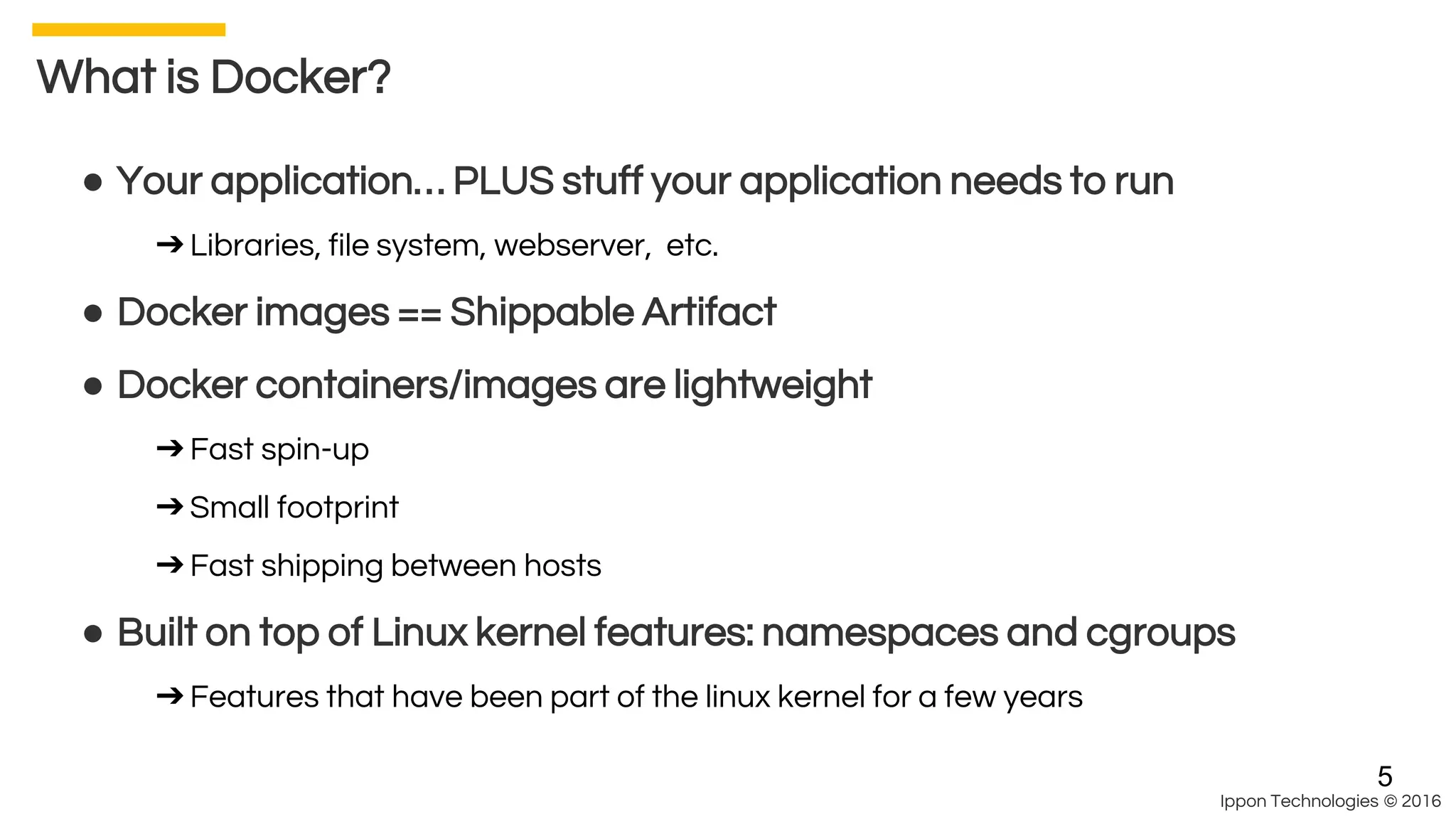 Top 5 benefits of docker | PPTX | Operating Systems | Computer Software and Applications