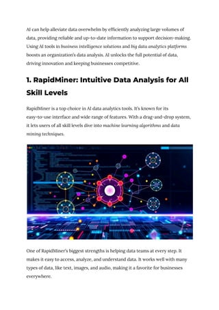 Top 5 Best AI Tools for Data Analysis: A Comprehensive Guide! | PDF