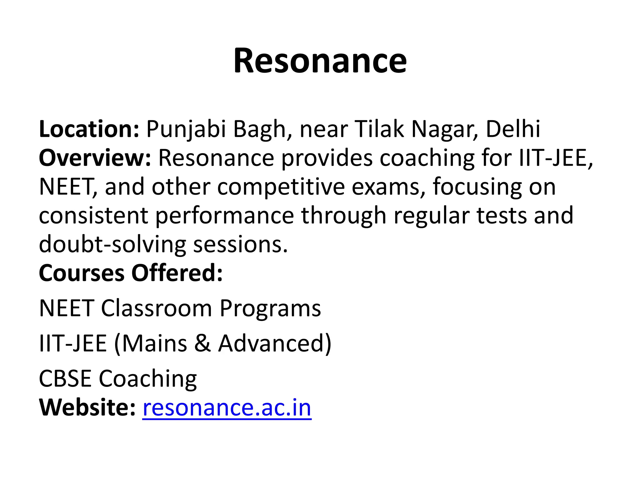 Top 5 Best NEET IIT-JEE CBSE Coaching Centers in Tilak Nagar Delhi.pdf