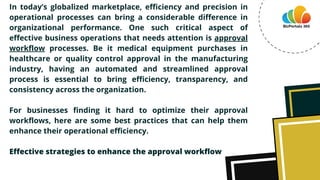 Top 5 Best Practices for Optimizing the Approval Workflow | PDF