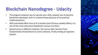 Top 5 blockchain certification course | PPT