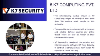 Top 5 CERT-IN Empaneled Cybersecurity Companies in India.pptx