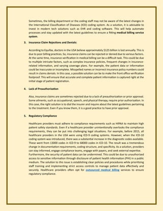 Top 5 Challenges Faced by Medical Billing Services and How to Overcome ...