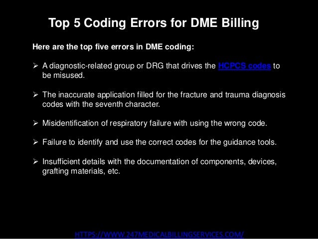 Top 5 Coding Errors for DME Billing.pdf