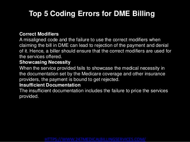 Top 5 Coding Errors for DME Billing.pdf
