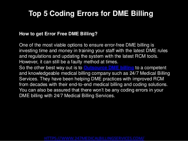 Top 5 Coding Errors for DME Billing.pdf