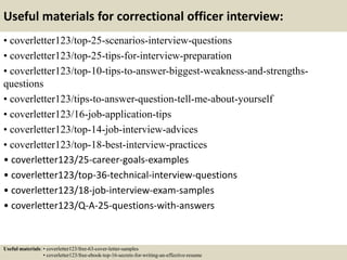 Top 5 correctional officer cover letter samples | PPT