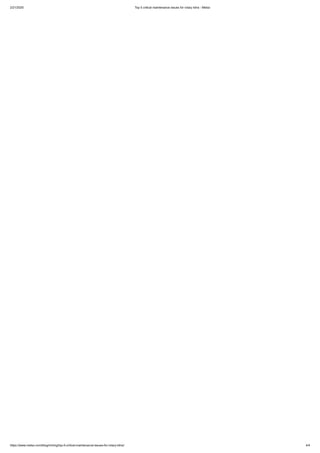 Top 5 critical maintenance issues for rotary kilns metso | PDF ...