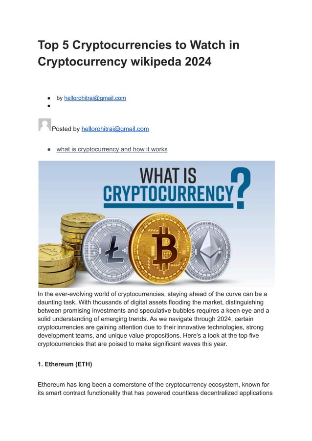 Top 5 Cryptocurrencies to Watch in Cryptocurrency wikipeda 2024.pdf