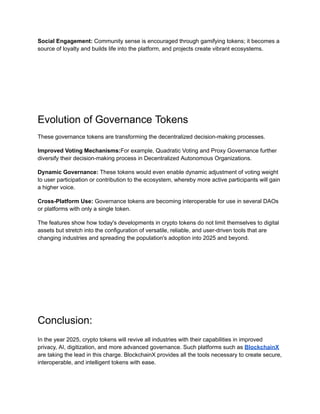 Top 5 Cutting-Edge Features Defining Crypto Token Development in 2025 | PDF