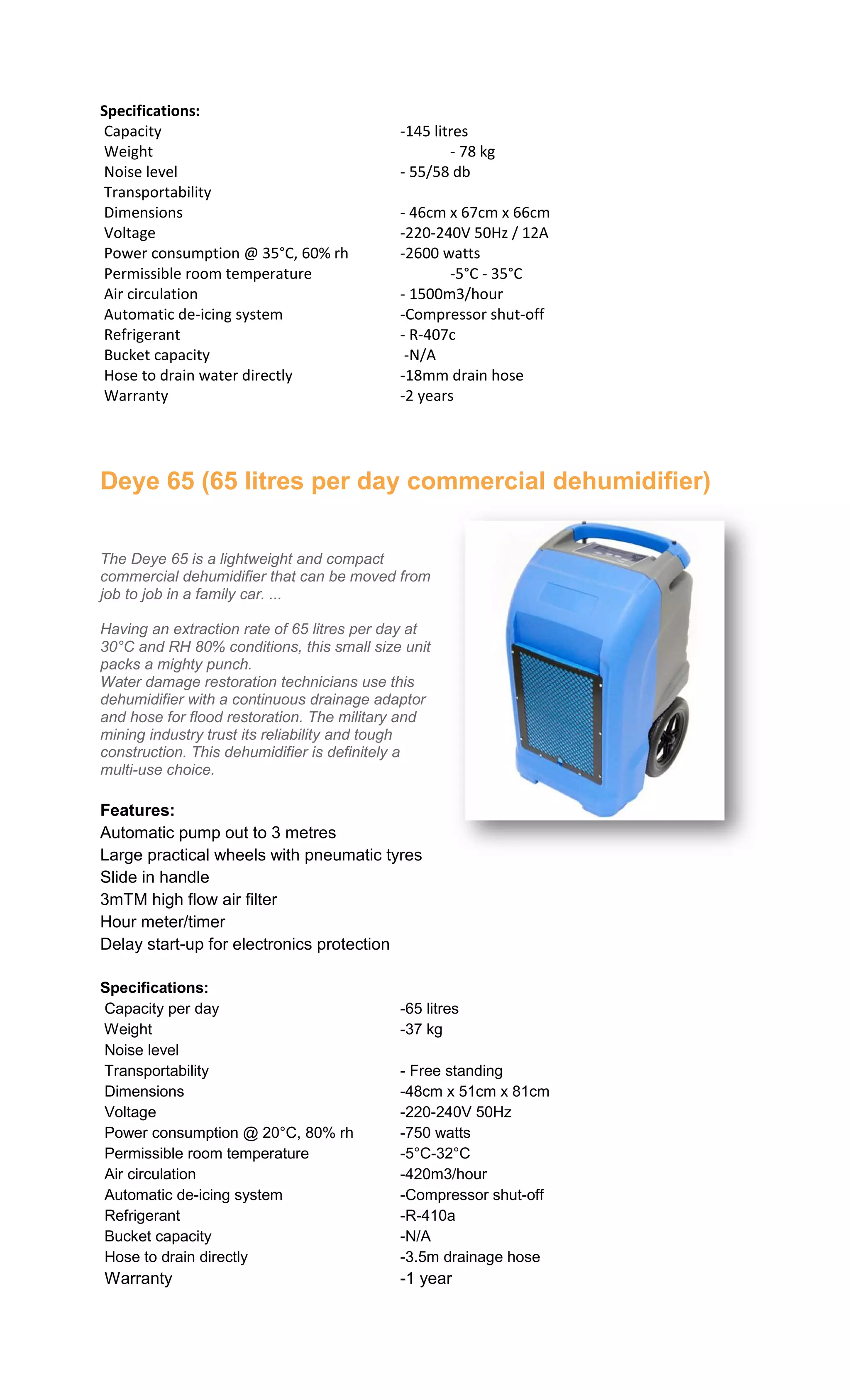 Top 5 dehumidifiers | PDF