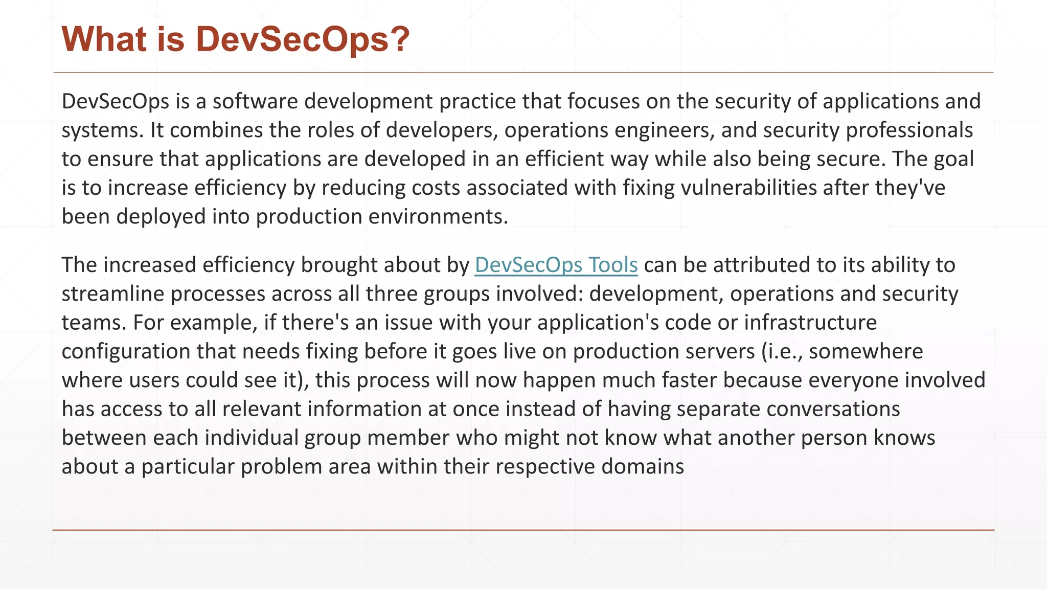 Top 5 DevSecOps Tools- You Need to Know About | PPT
