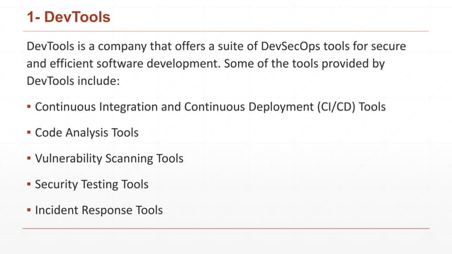Top 5 DevSecOps Tools- You Need to Know About | PPT