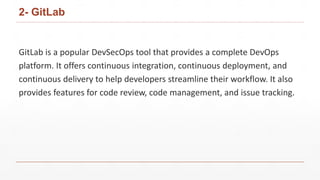 Top 5 DevSecOps Tools- You Need to Know About | PPT