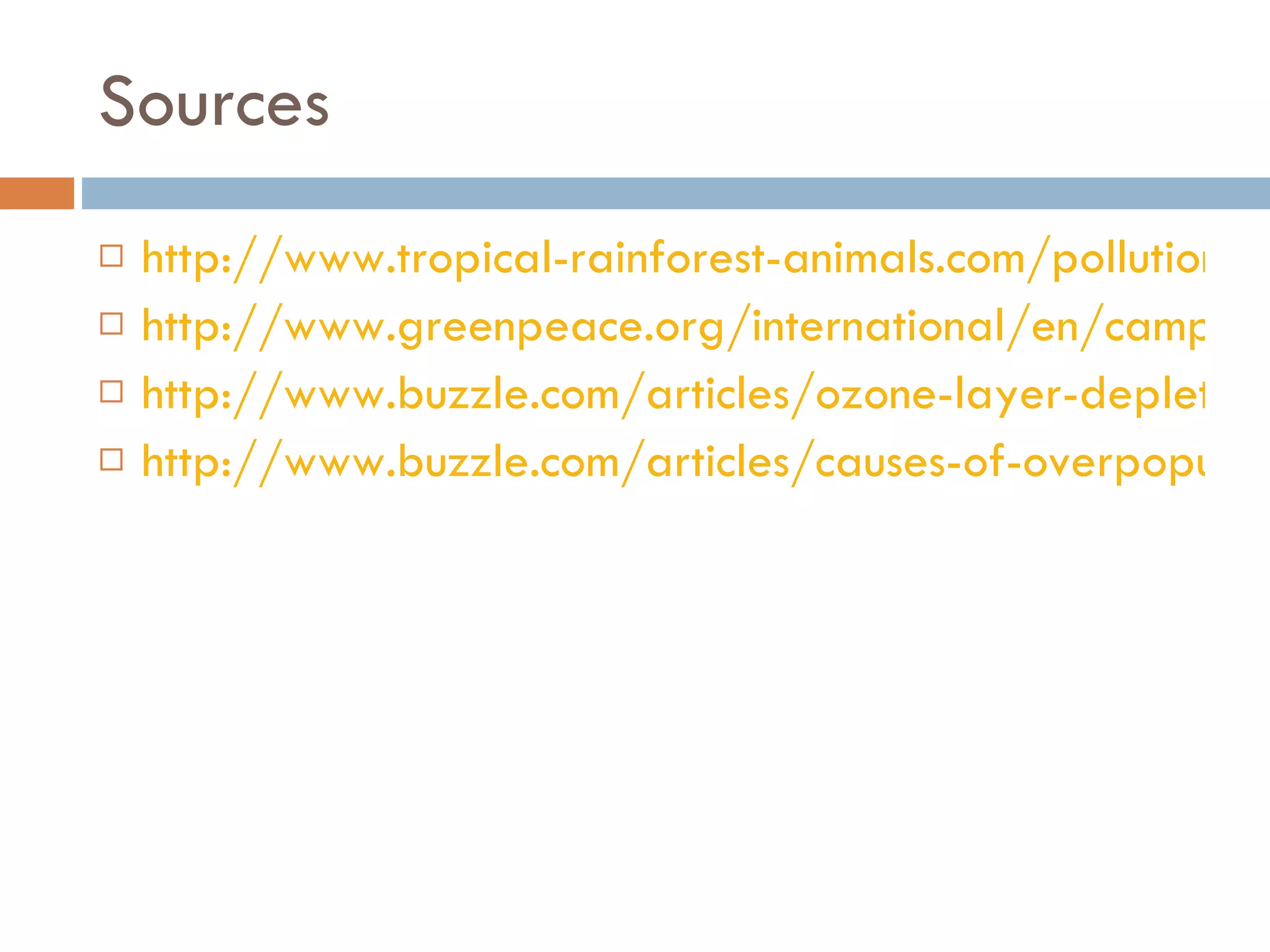 Top 5 environmental problems | PPT