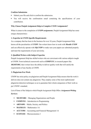 Top 5 Essential Facts in 2024 About UNSW Assignment Help You Need to ...