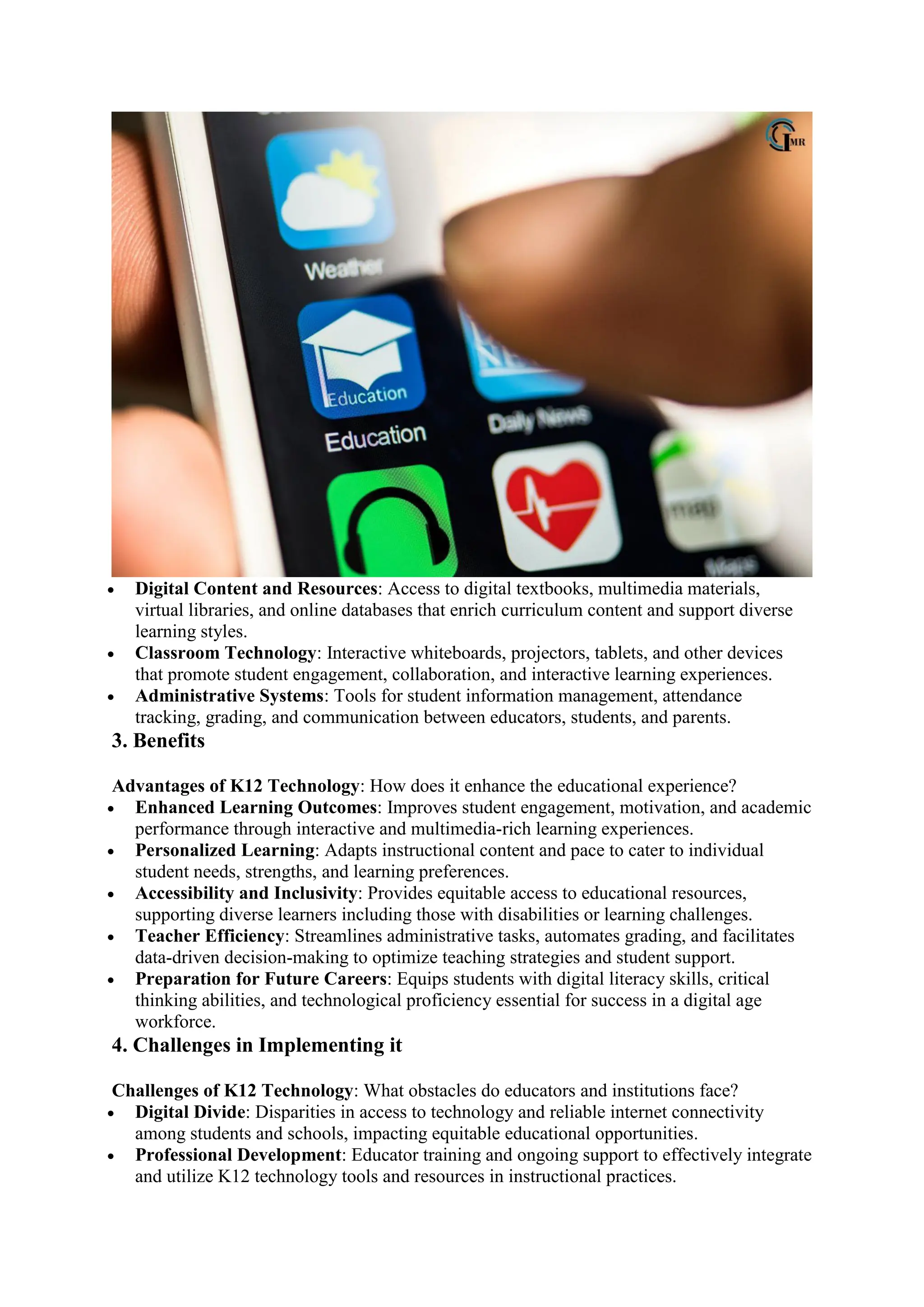 Top 5 Facts About K12 Technology in Modern Education | Insider Market Research | PDF