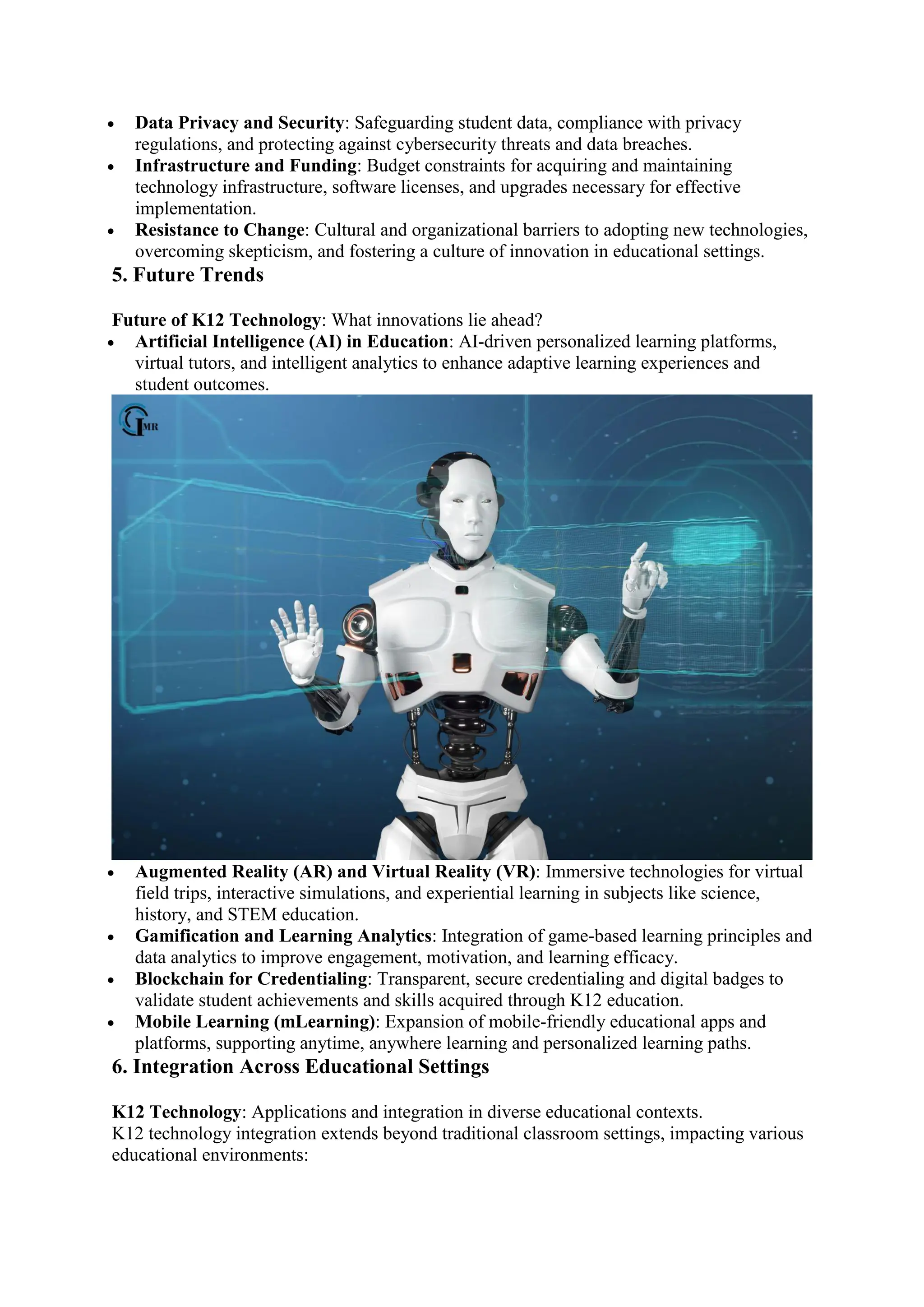 Top 5 Facts About K12 Technology in Modern Education | Insider Market Research | PDF