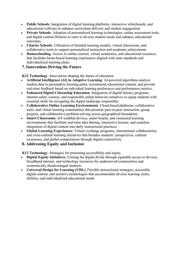 Top 5 Facts About K12 Technology in Modern Education | Insider Market Research | PDF