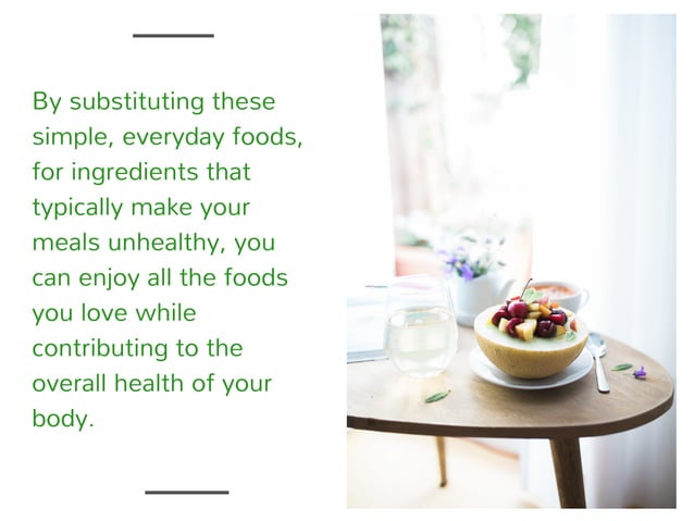 Top 5 Healthy Food Substitutions | PPT