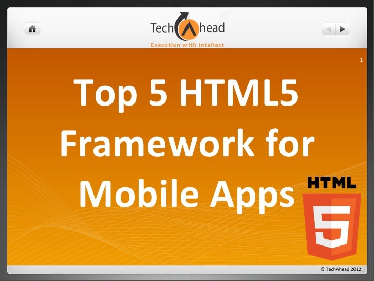 Top 5 HTML5 Framework for Mobile Apps
