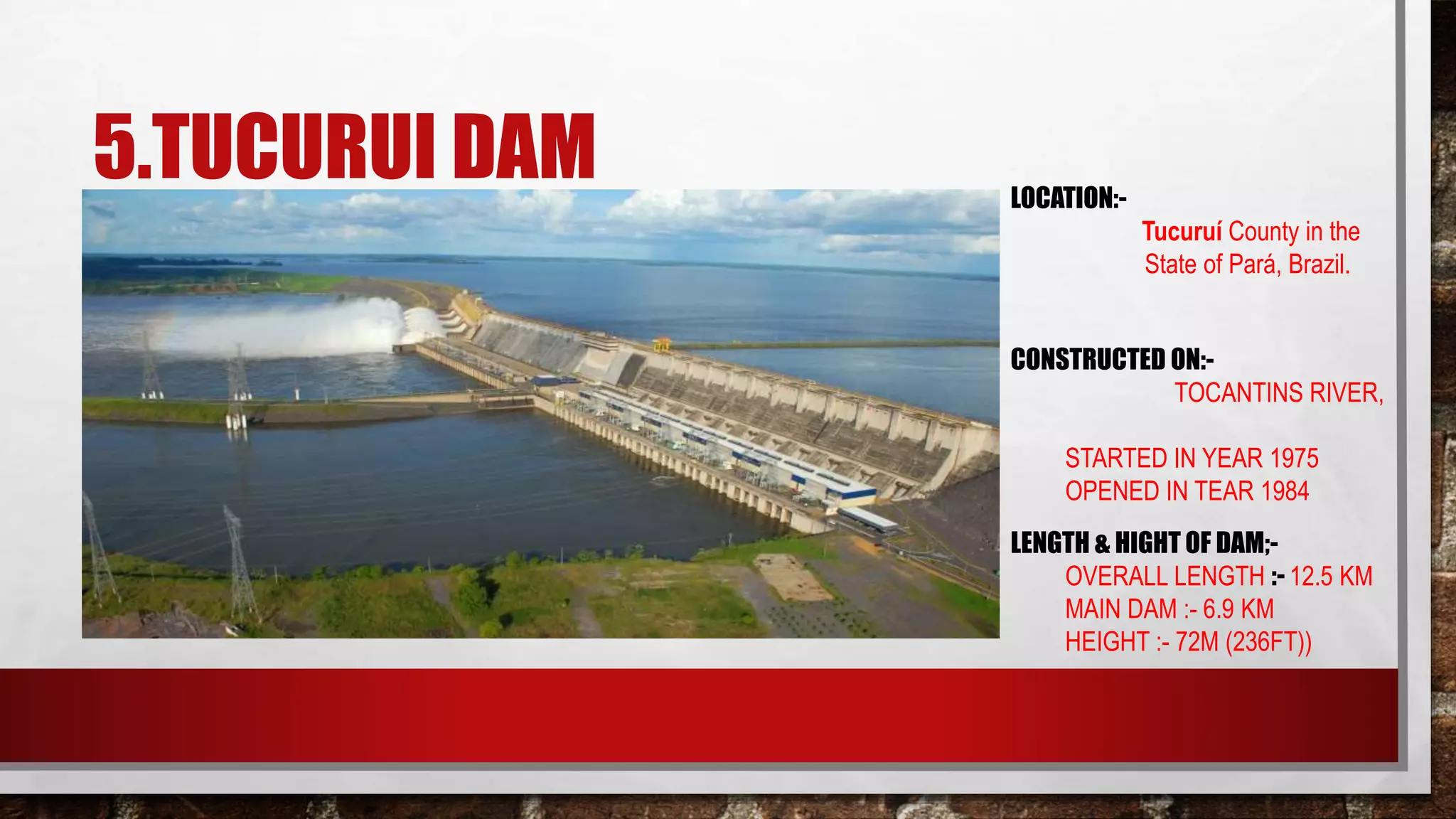 Top 5 hydraulic dams | PPTX