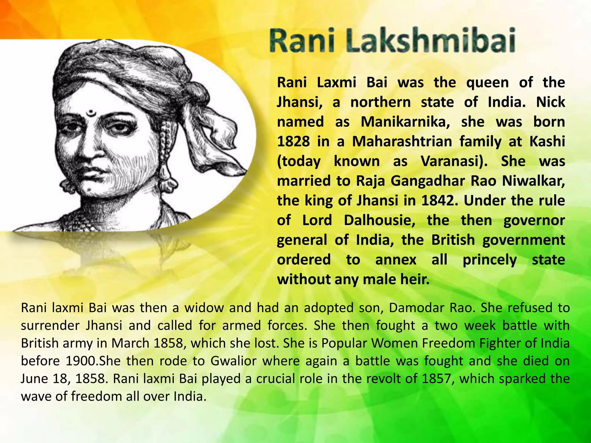 Top 5 Indian Freedom Fighters | PPTX