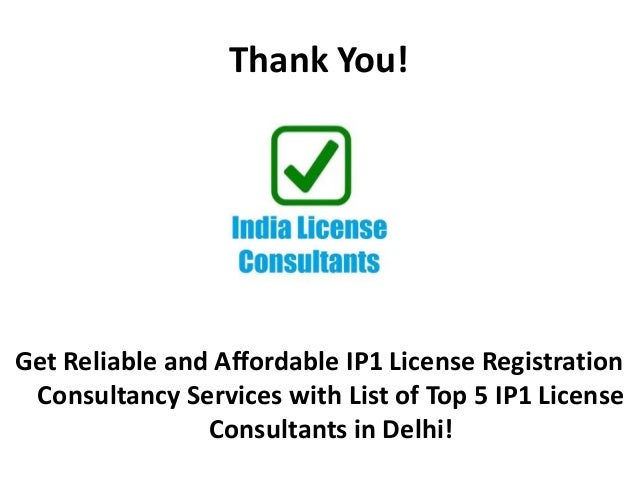 Top 5 IP1 License Consultants in Delhi | PPT
