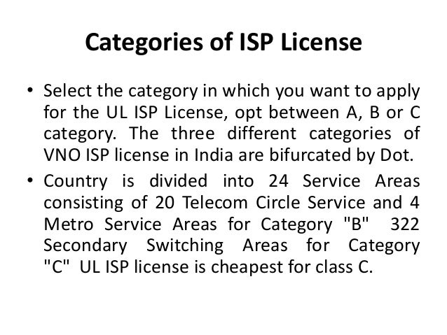 Top 5 ISP License Consultants in India | PDF