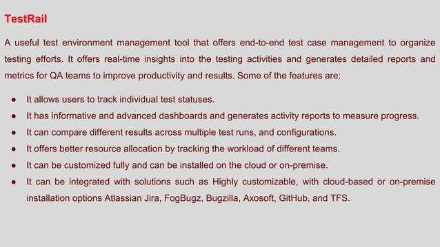 Top 5 it test environment management tools | PPTX