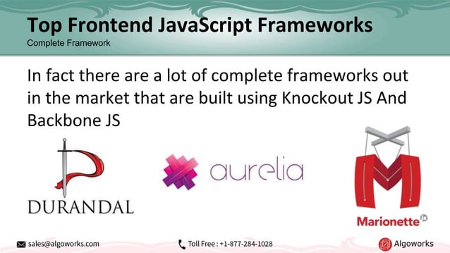 Top 5 Javascript Frameworks for Web and Mobile App Development | PPTX ...