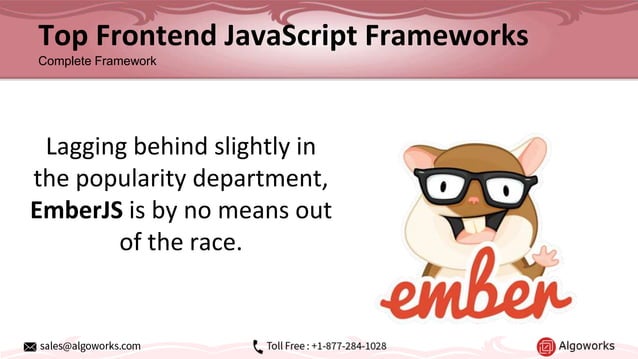 Top 5 Javascript Frameworks for Web and Mobile App Development | PPT