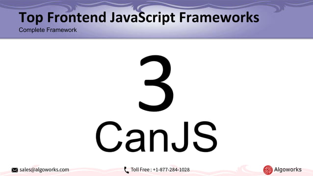 Top 5 Javascript Frameworks for Web and Mobile App Development | PPT