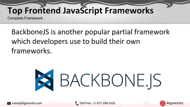 Top 5 Javascript Frameworks for Web and Mobile App Development | PPT